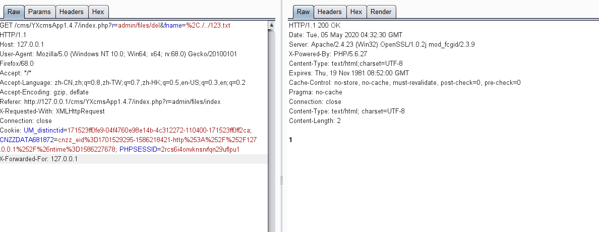 YXCMS 1.4.7任意文件删除（一） - 白阁文库